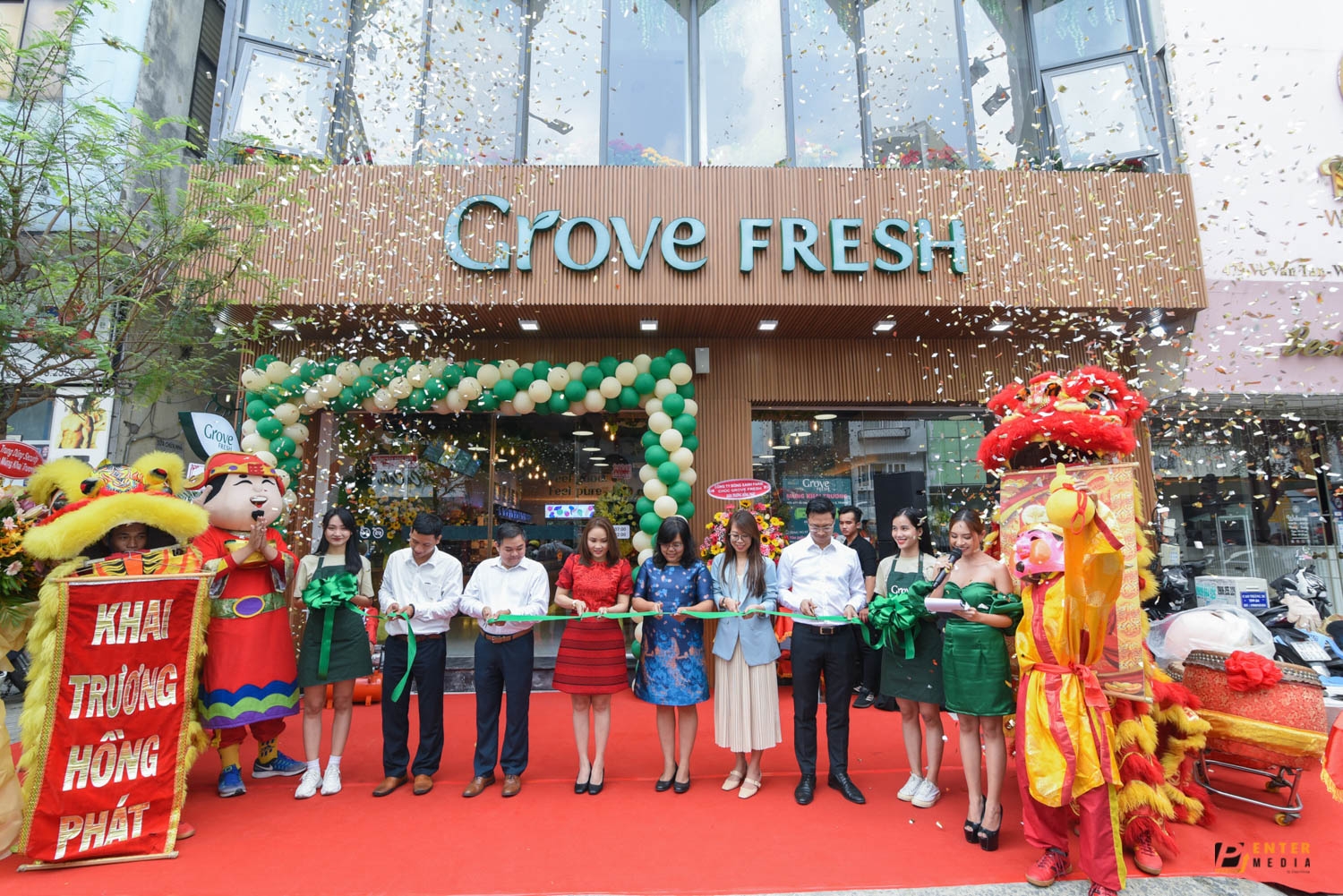 Chụp sự kiện khai trương Grove Fresh